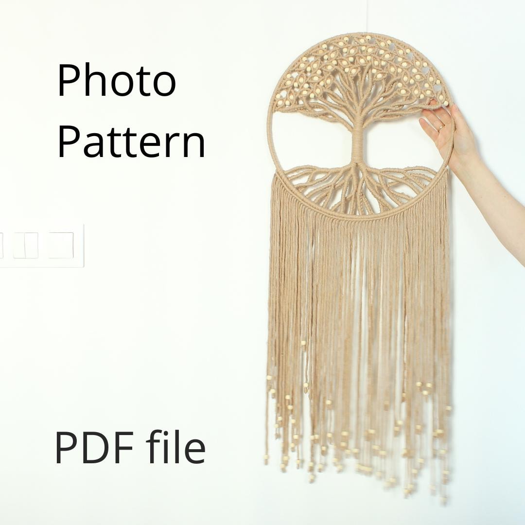 DIY Macrame Tree of Life Wall Art Tutorial – PDF Download, 200+ Photos ...