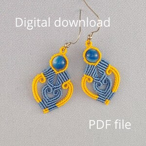 DIY Micro Macrame Natural Stone Jewelry - PDF Digital Download, Over ...