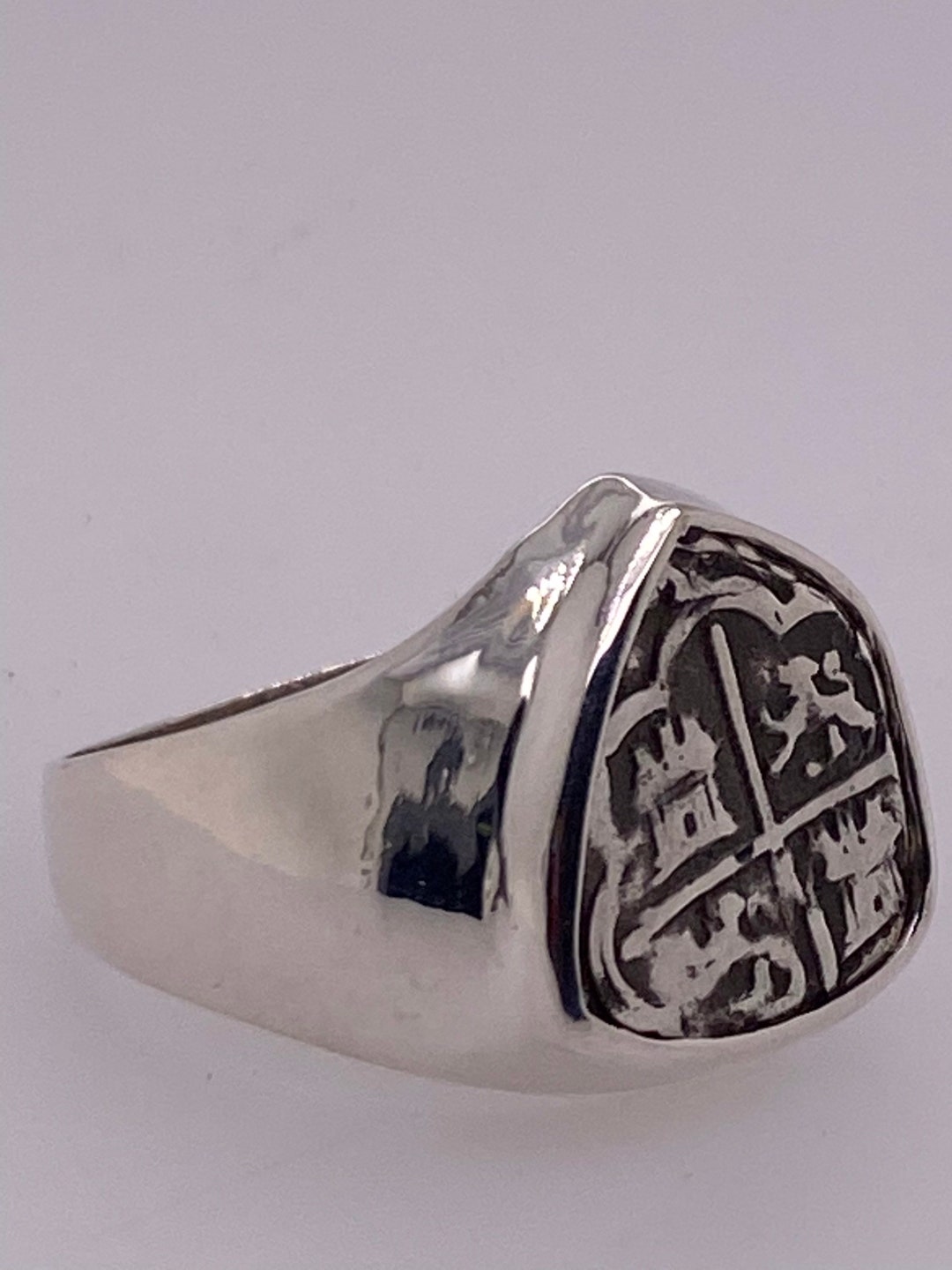 Atocha Coin Ring Sterling Silver Mens Ladies Treasure Jewelry - Etsy