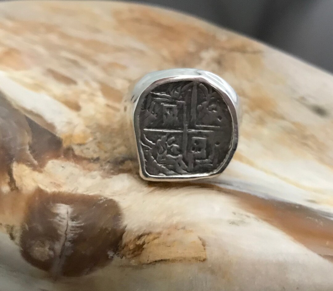 Atocha Coin Ring Sterling Silver Mens Ladies Treasure Jewelry - Etsy