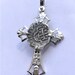ATOCHA Coin Pendant Cross Filigree Sterling Silver 925 Treasure Jewelry ...