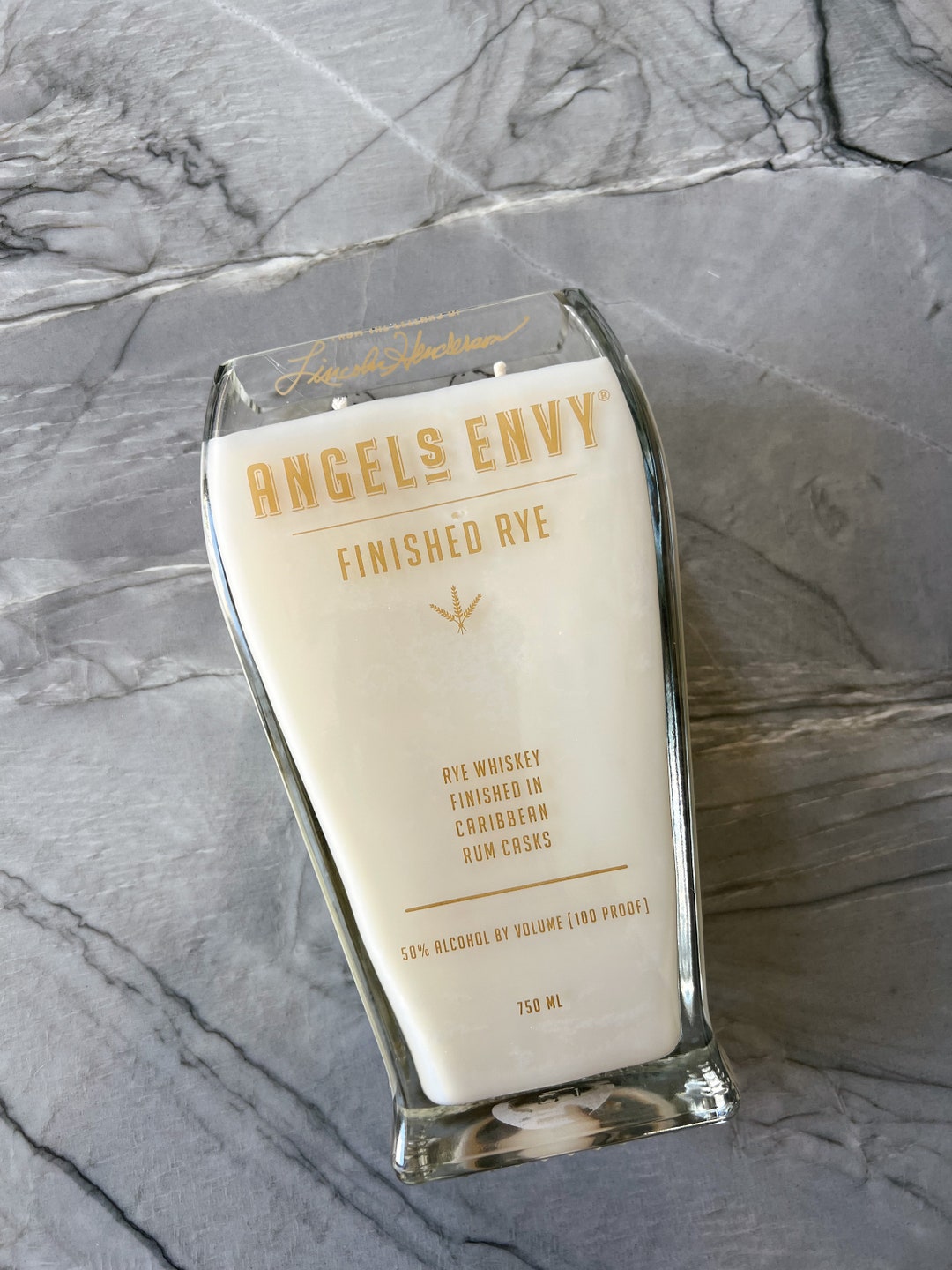 Angels Envy Recycled Bottle Candle - Etsy