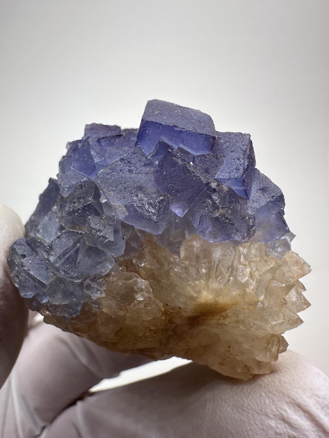LARGE GEMMY Blue Fluorite & Quartz Crystal Specimen__bingham , New ...