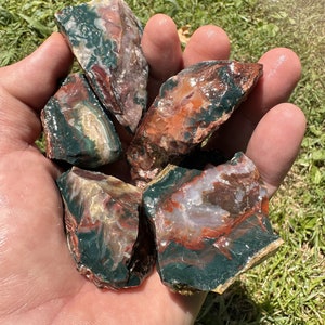 16 Oz___top Grade__rare Idaho Sunset Jasper Rough Specimens Agate Lemhi ...