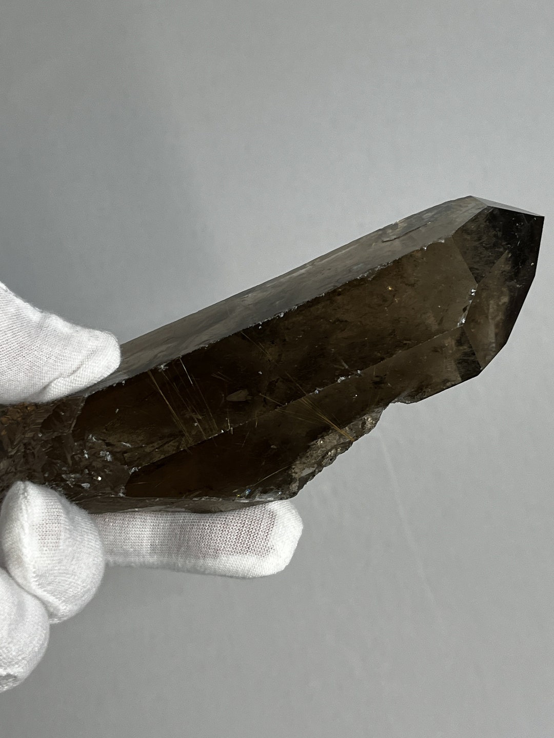 LARGE CLEAR Rutilated Quartz Crystal Point__serra Do Cabral Mtns ...