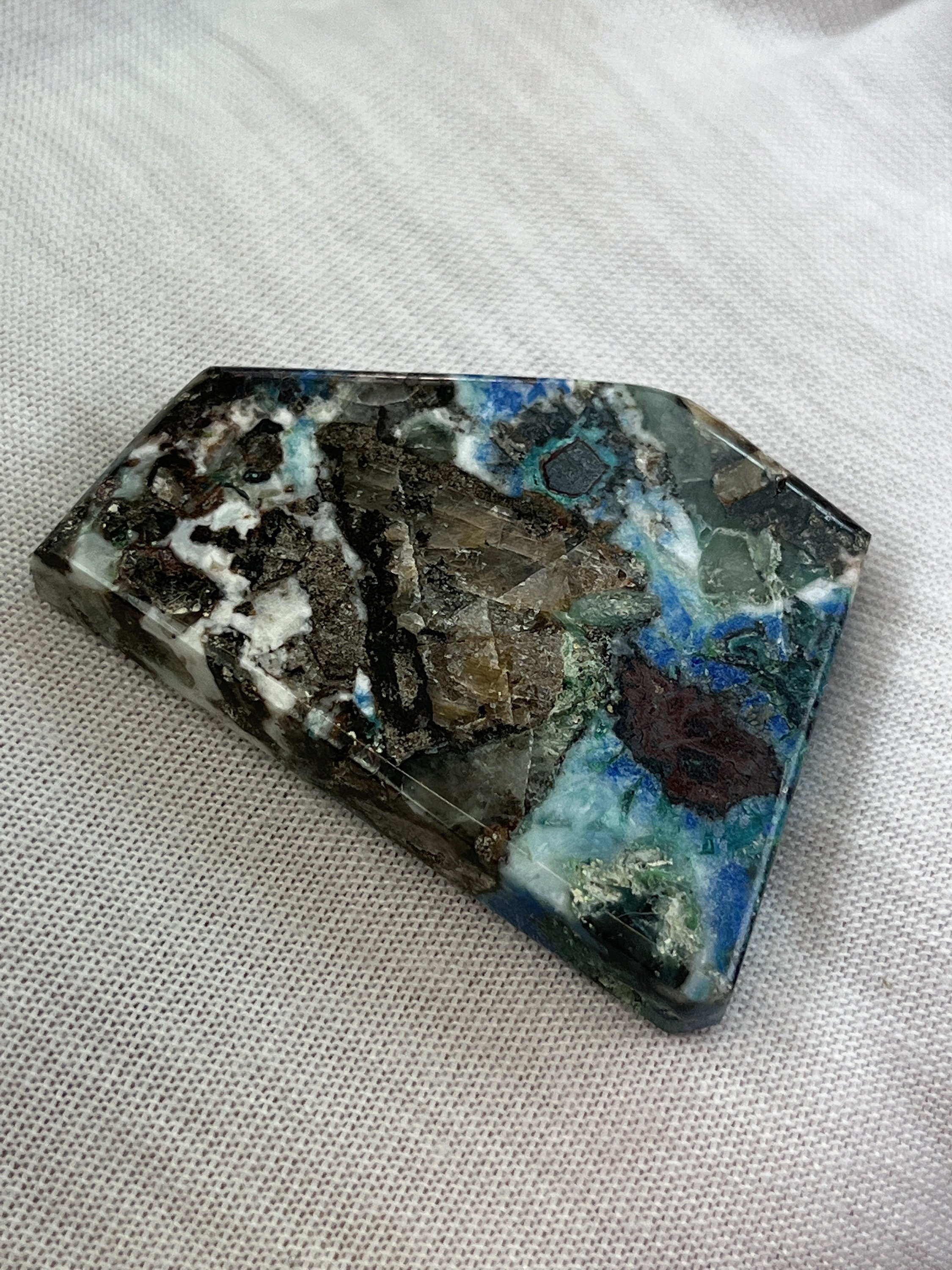 Incredibly Very RARE (95.5 Ct.) Polished Apache Gem Chrysocolla ...