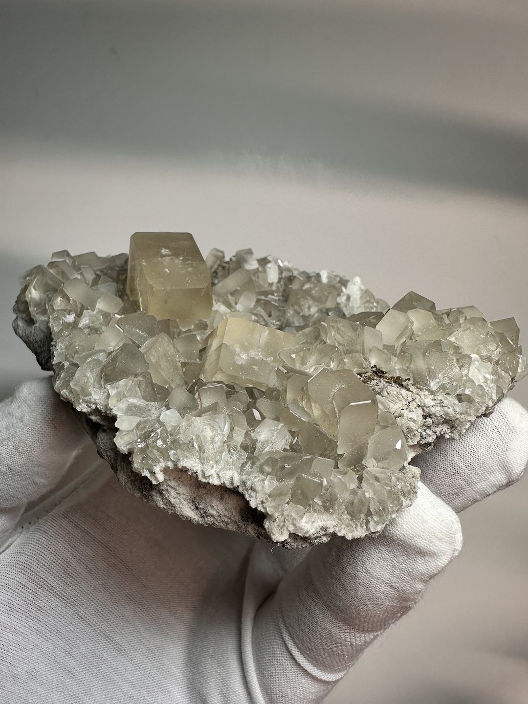 New Find__large Clear INTERLOCKING BARITE Crystal Specimen Cluster ...
