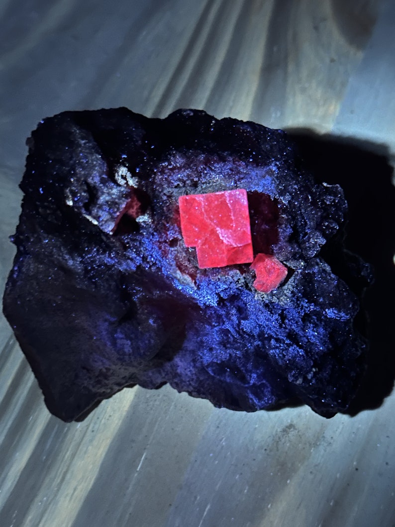 HIGHLY FLUORESCENT__NEW Find__large CLEAR Fluorite Cluster , Ojuela ...