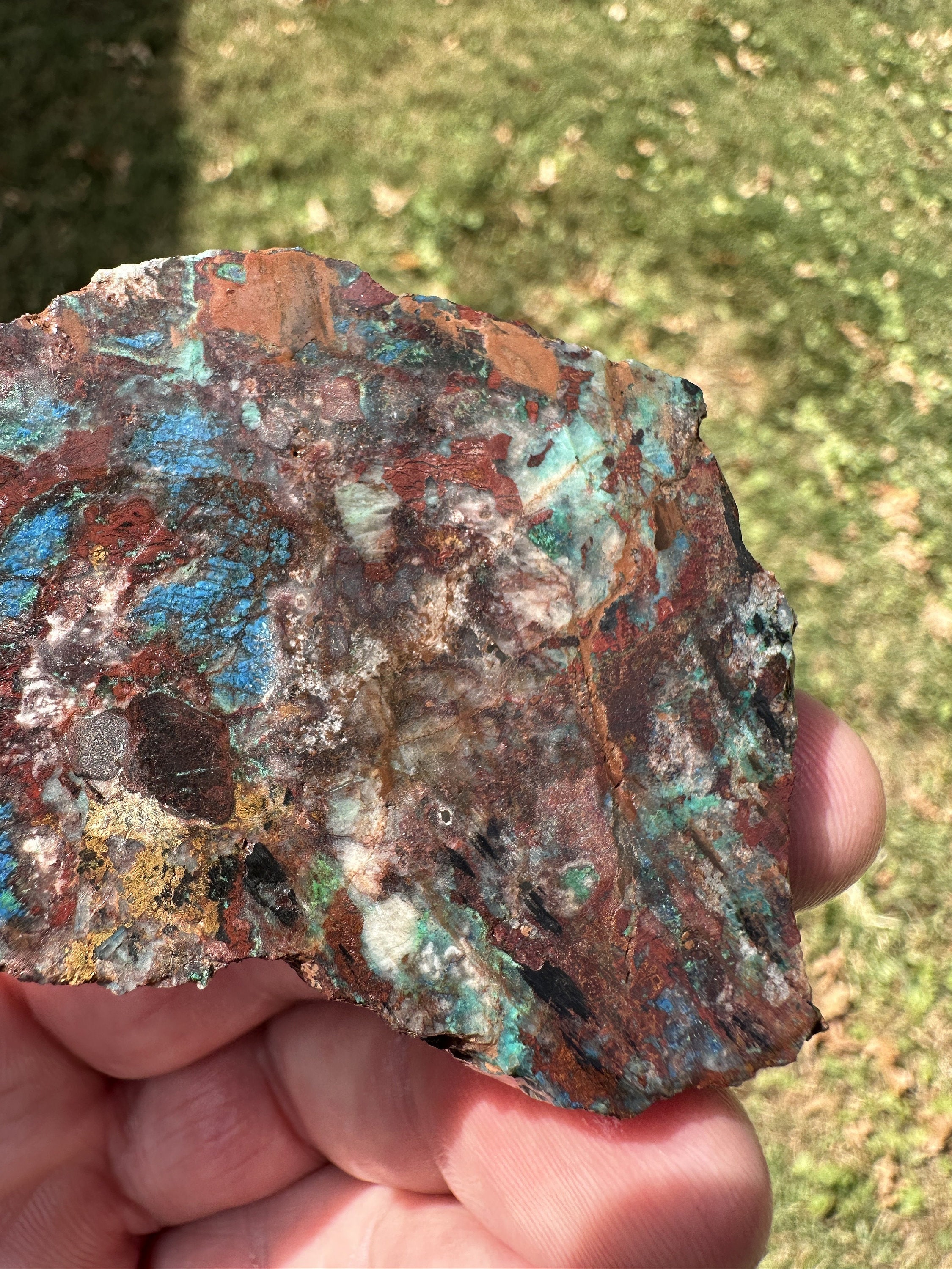 Very RARE ( 106.6 Grams ) Apache Gem Chrysocolla / Silica Lapidary ...