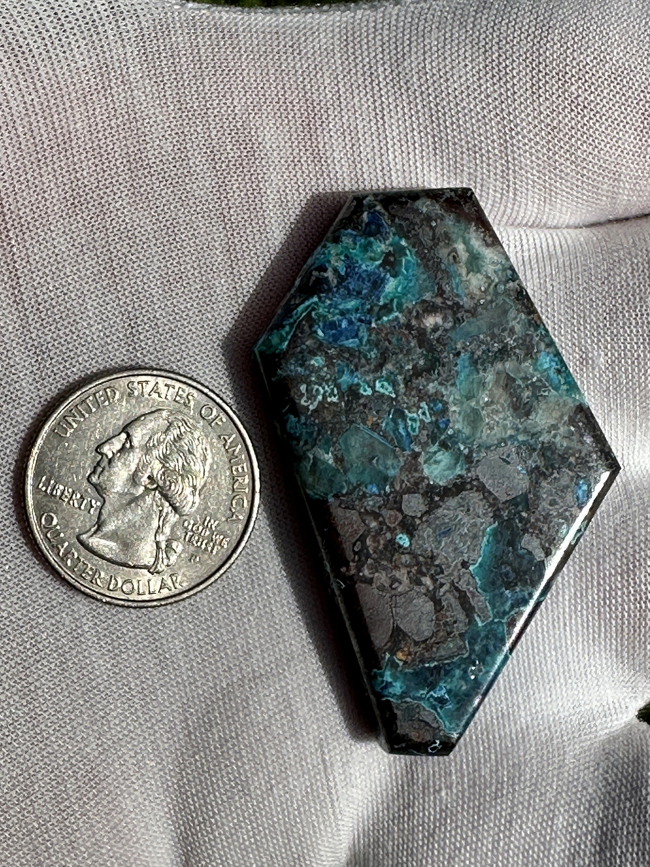 Incredibly Very RARE ( 126 Ct.) Polished Apache Gem Chrysocolla ...