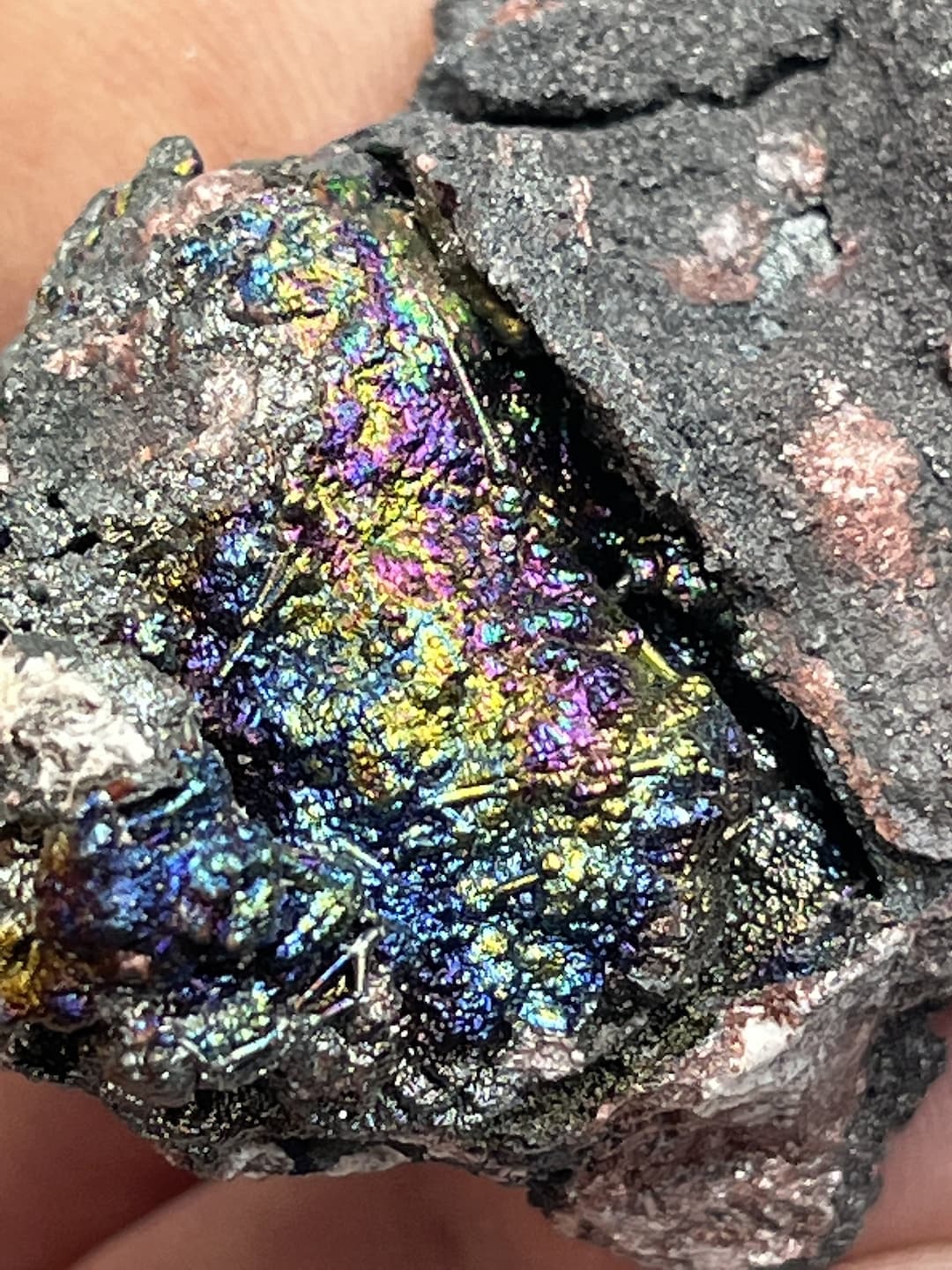 Bright RAINBOW Colors___large RARE IRIDESCENT Hematite___graves Mtn. - Etsy