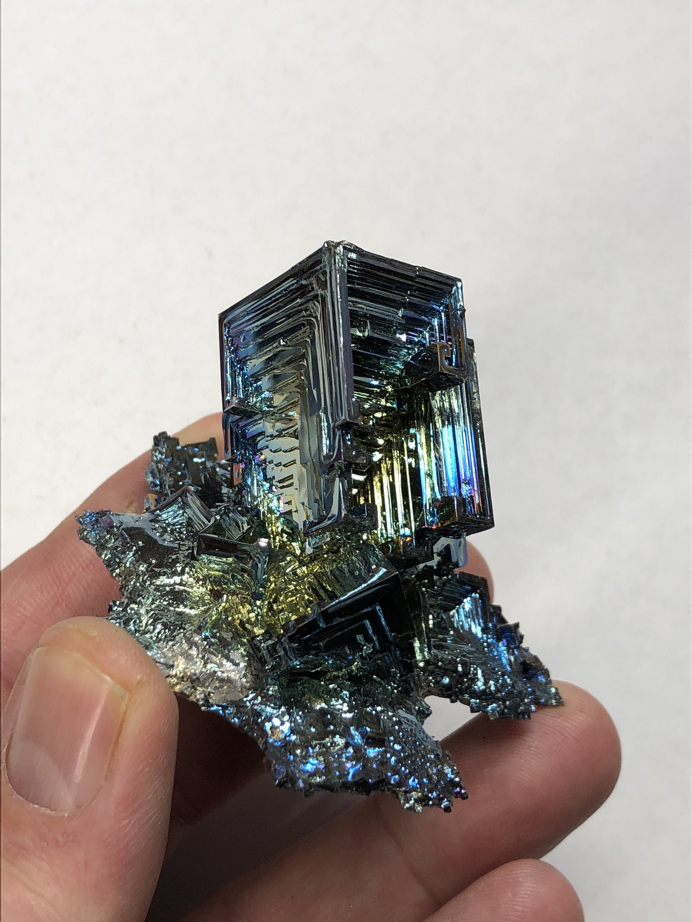 LARGE Symmetrical Bismuth Crystal Specimen with Irridescent | Etsy