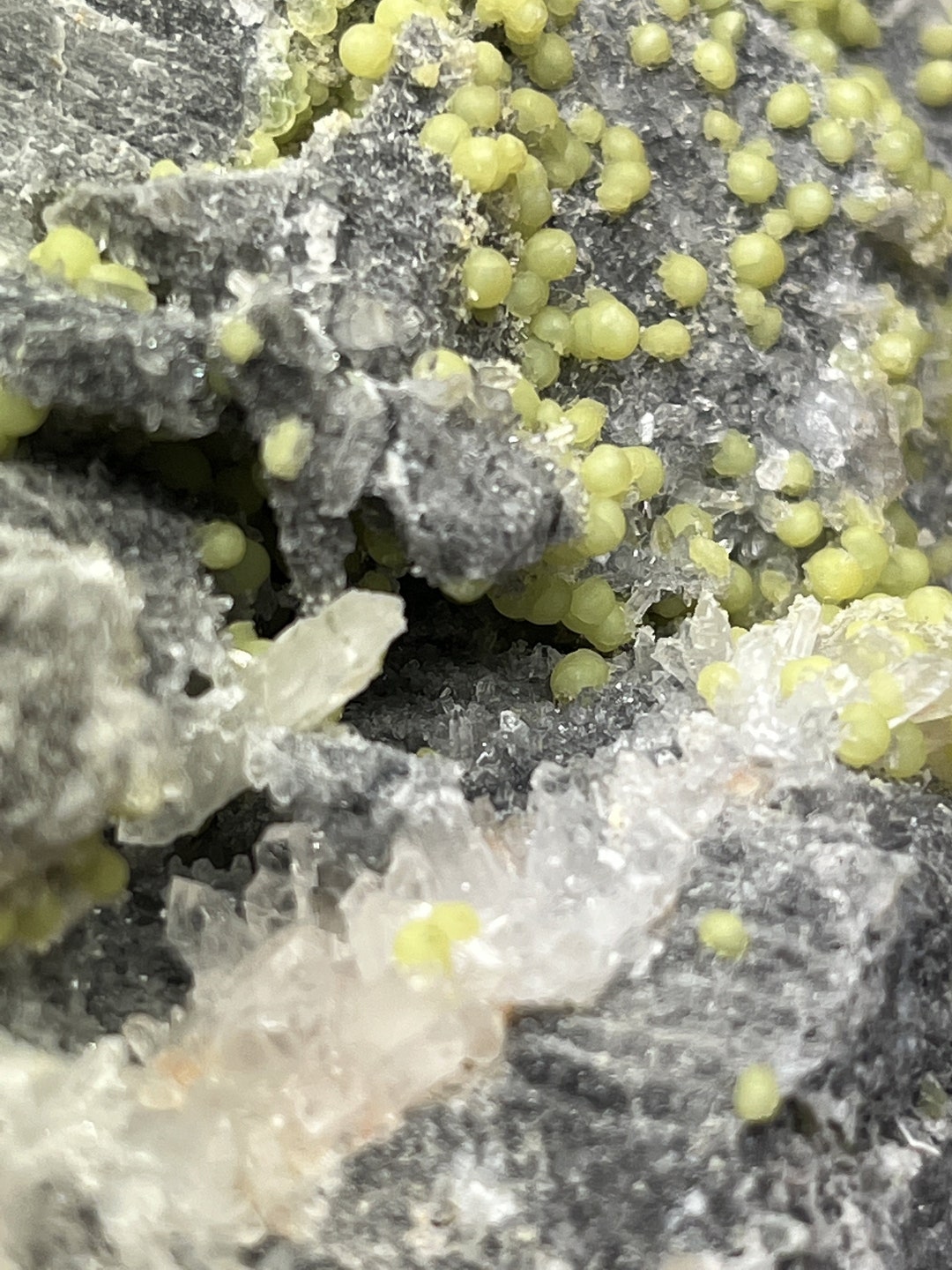 Wavellite With Quartz Crystals___very RARE GREEN Wavellite Specimen on ...