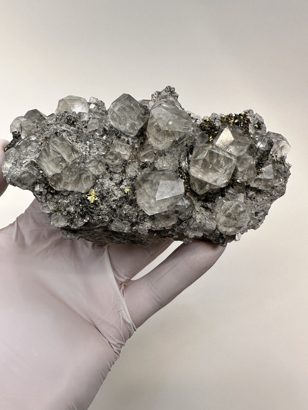 Premium Specimen__large GEMMY Linwood Mine Calcite / Marcasite Crystal ...