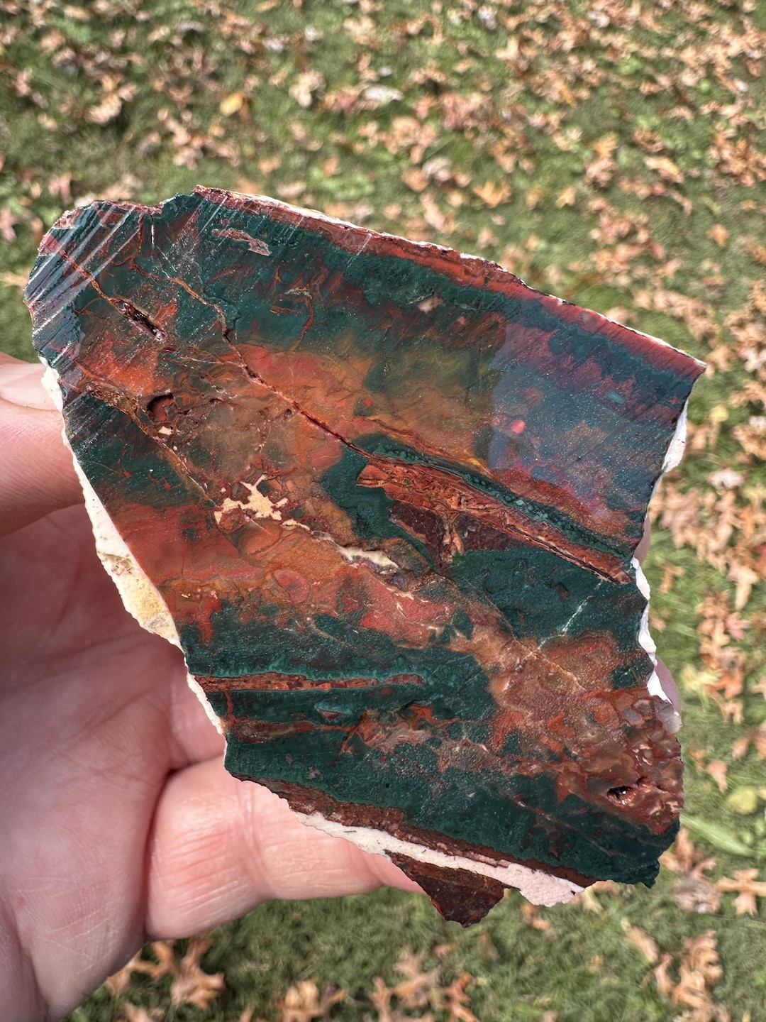 Top Grade__large RARE Idaho Sunset Jasper Faced Rough Specimen - Agate ...