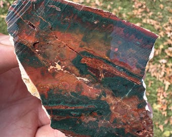 Large RARE Premium Idaho Sunset Jasper Faced Rough Specimen- Agate ...
