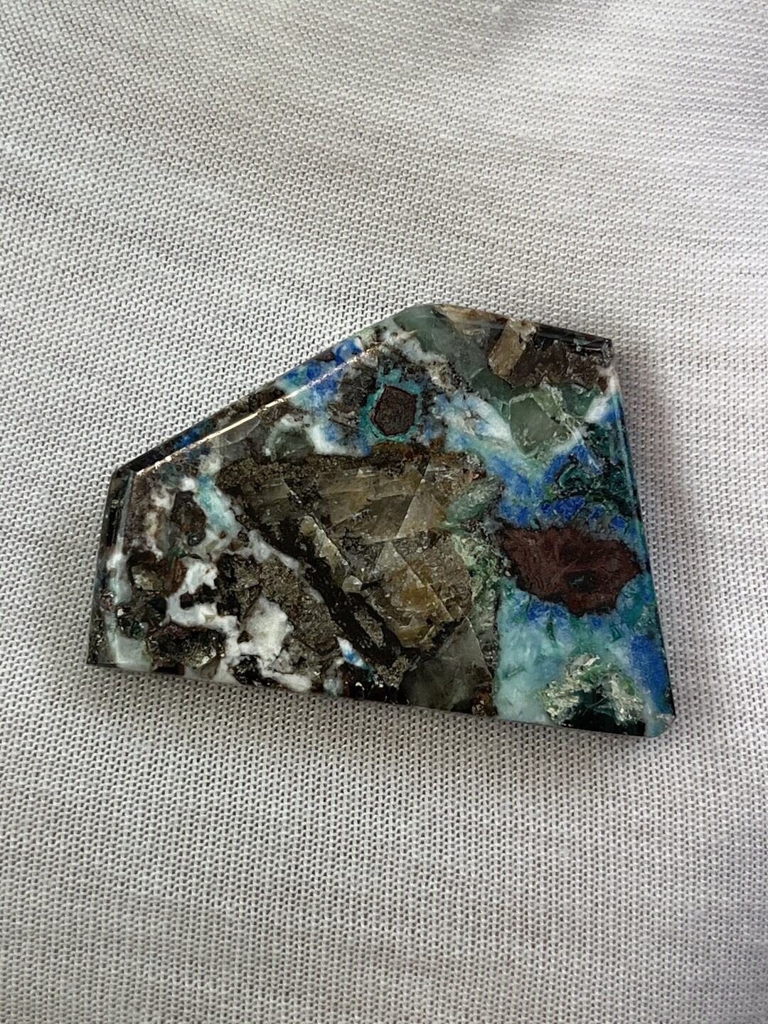Incredibly Very RARE (95.5 Ct.) Polished Apache Gem Chrysocolla ...