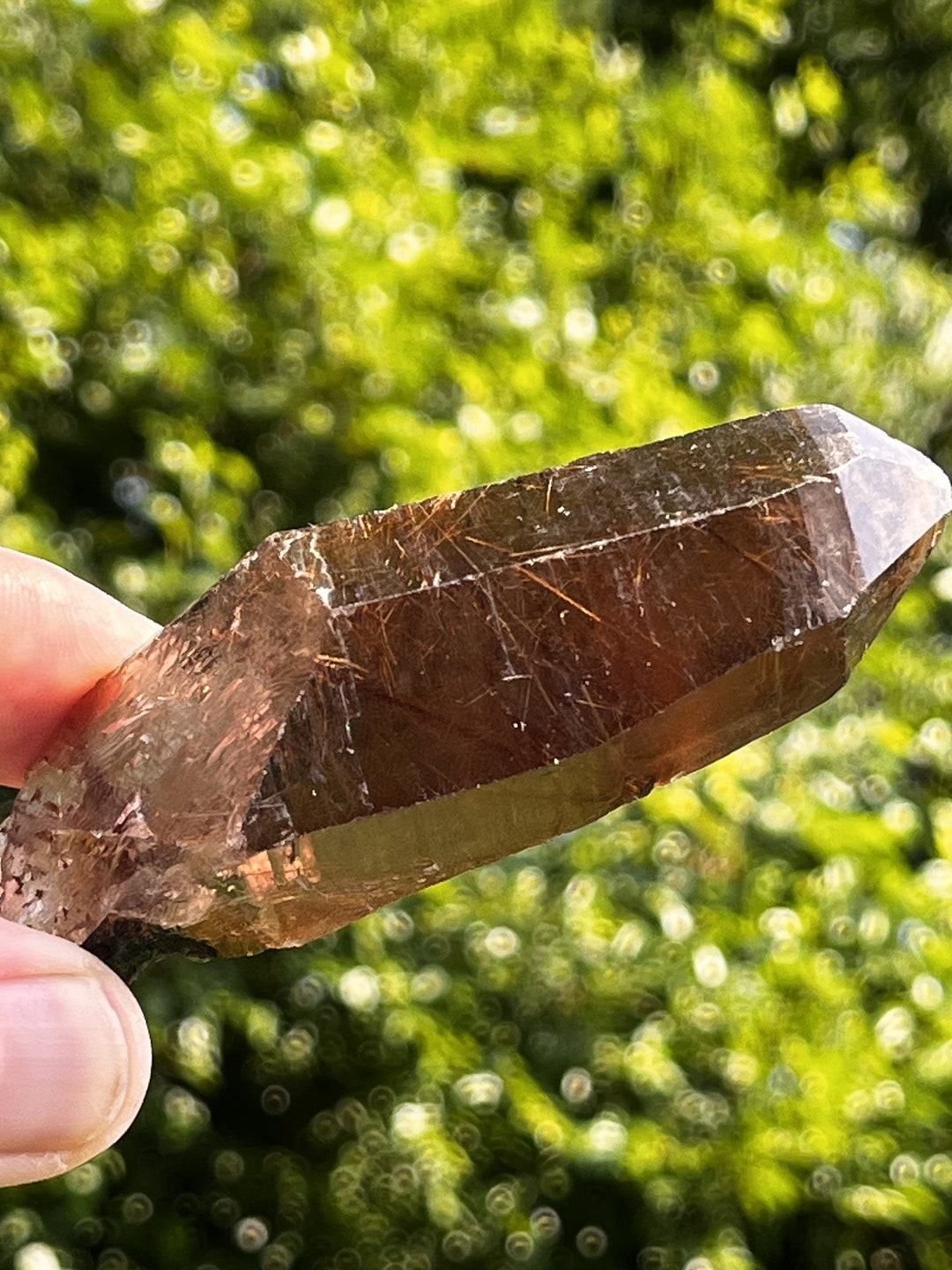 LARGE CLEAR Rutilated Quartz Crystal Point__serra Do Cabral Mtns ...