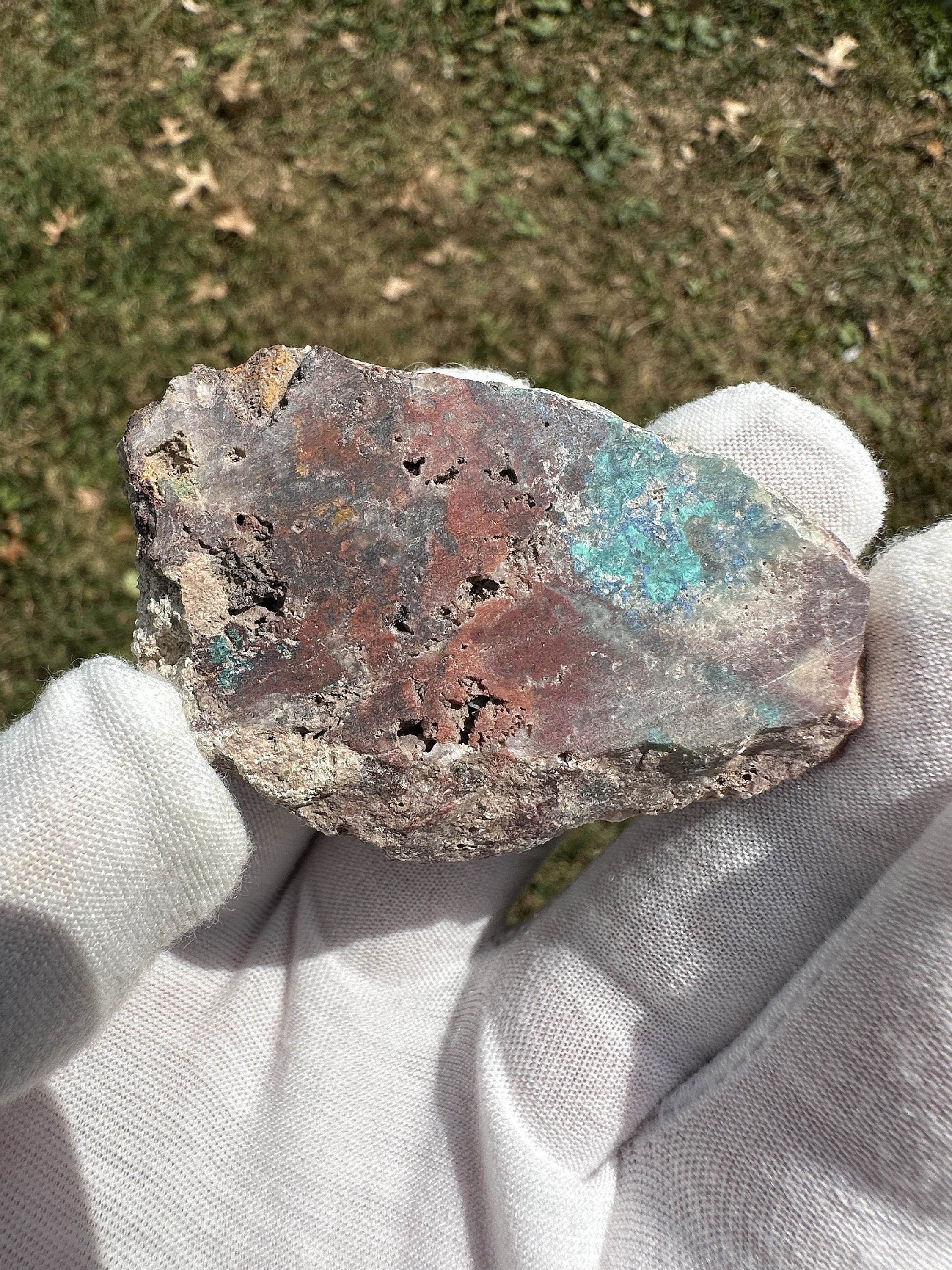 Very RARE ( 39.1 Grams ) Apache Gem Chrysocolla / Silica Designer Slab ...