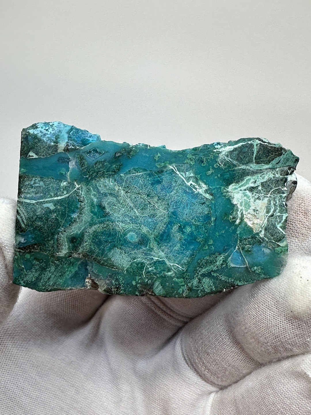 Beautiful Inspiration Mine Gem Silica, Chrysocolla & Malachite Slab ...