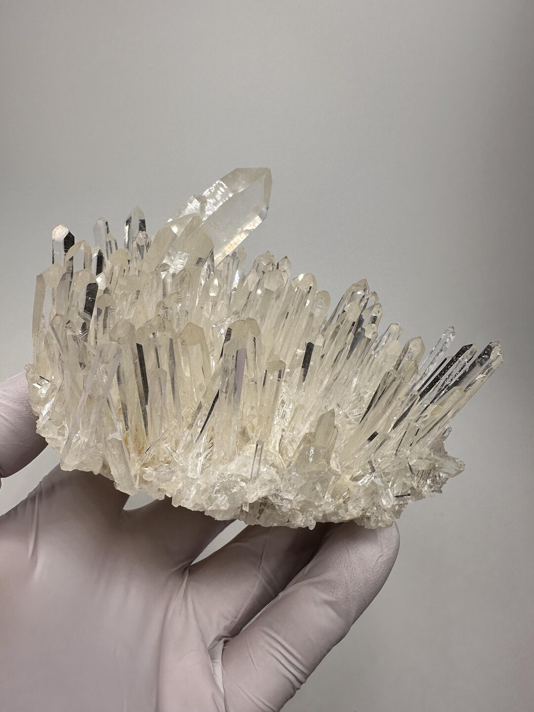 DOW Cluster___colombian Lemurian Quartz Crystal From La Belleza Mine ...