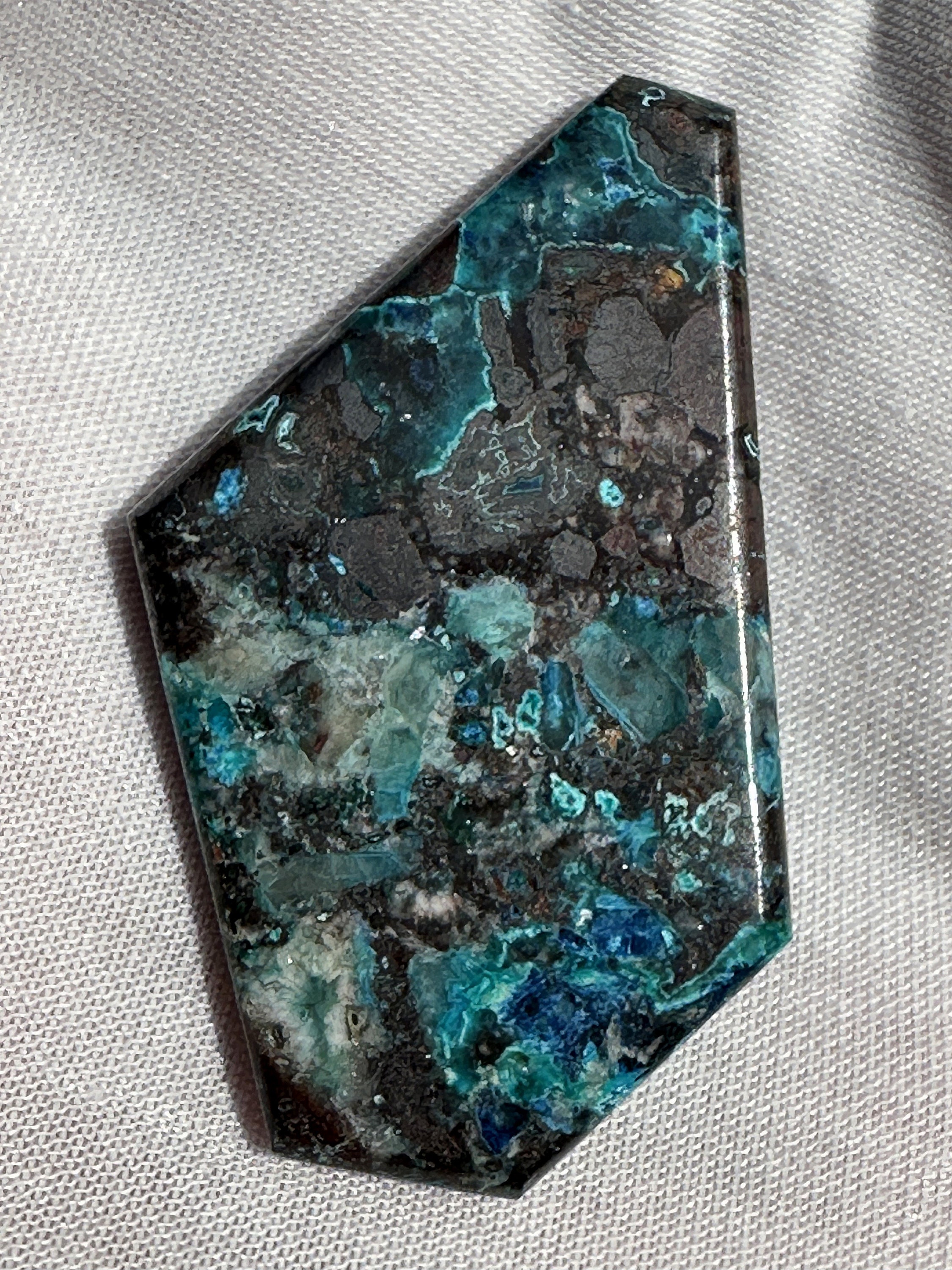 Incredibly Very RARE ( 126 Ct.) Polished Apache Gem Chrysocolla ...