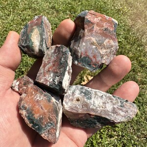 16 Oz___top Grade__rare Idaho Sunset Jasper Rough Specimens- Agate ...