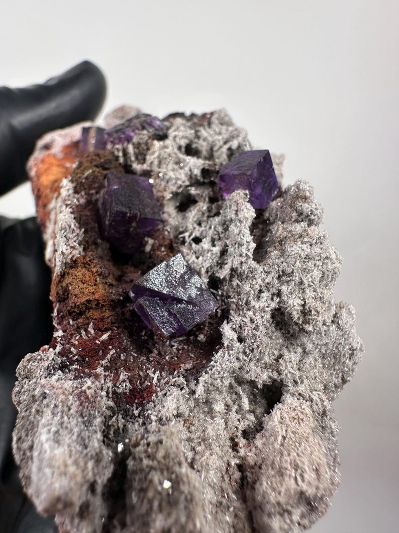 HIGHLY FLUORESCENT__NEW Find__large CLEAR Fluorite Cluster , Ojuela ...