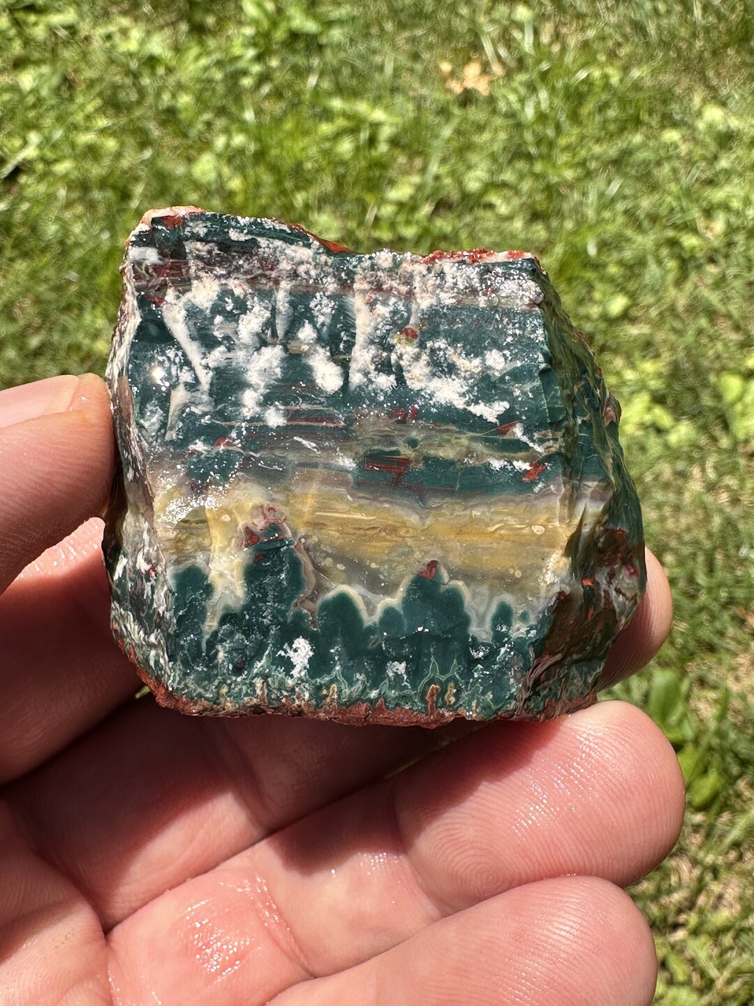 Top Grade__rare Idaho Sunset Jasper Rough Specimen - Agate - Lemhi ...