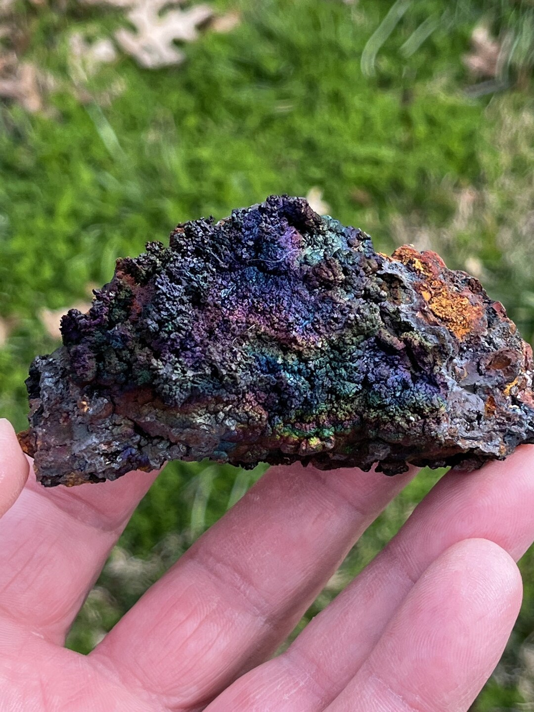 Bright RAINBOW Colors___large RARE IRIDESCENT Hematite___graves Mtn. - Etsy