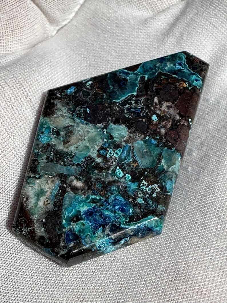Incredibly Very RARE ( 126 Ct.) Polished Apache Gem Chrysocolla ...