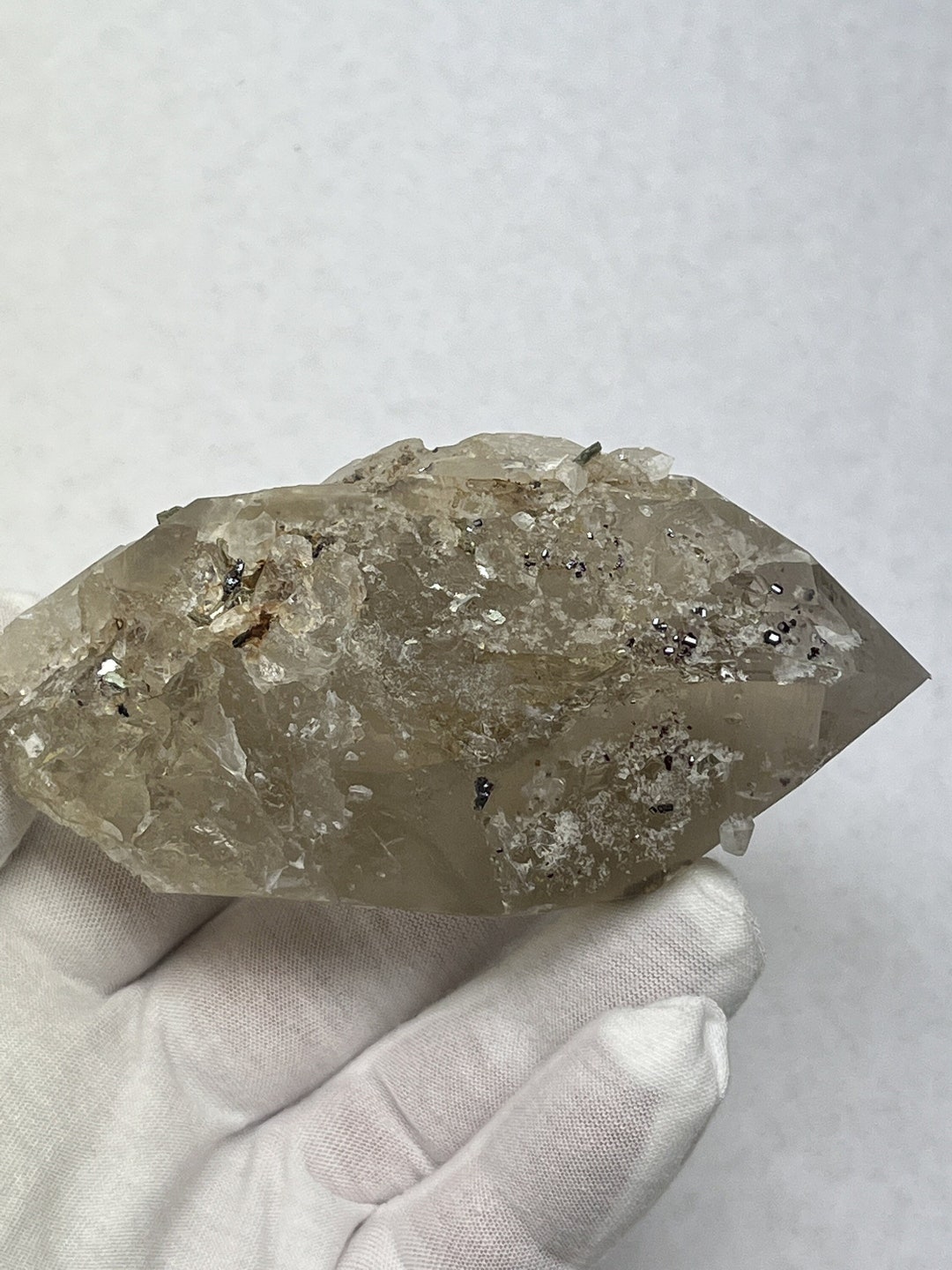 Gemmy Red Rutile & Monazite__rare Quartz Crystal Point From NAEM in ...