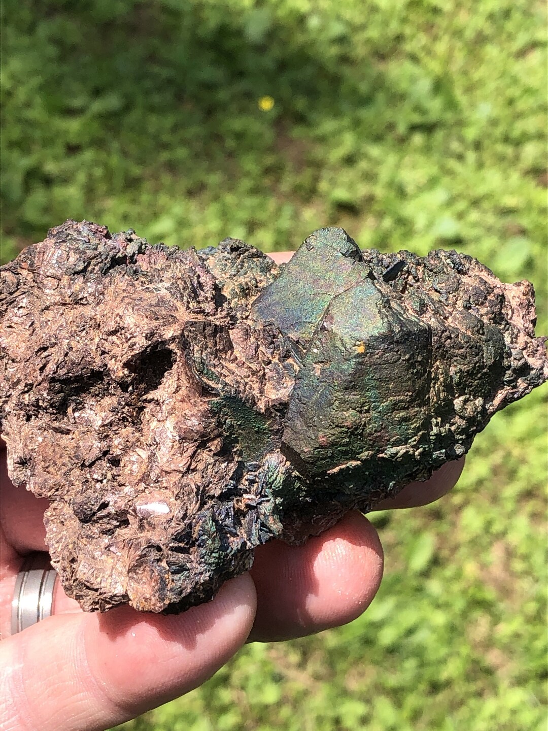 Rutile Crystals__incredible RAINBOW Colors___large RARE IRIDESCENT ...