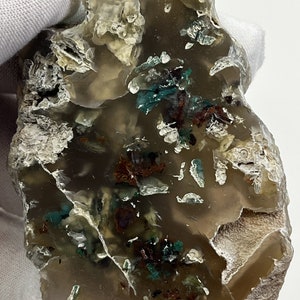 Incredible Rare Large Native Copper & Gem Chrysocolla in Agate - Etsy