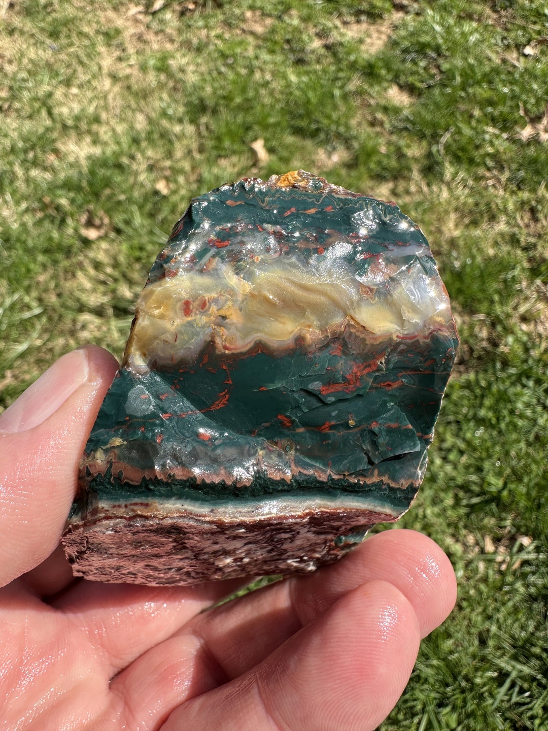 Top Grade__rare Idaho Sunset Jasper Rough Specimen- Agate - Lemhi ...