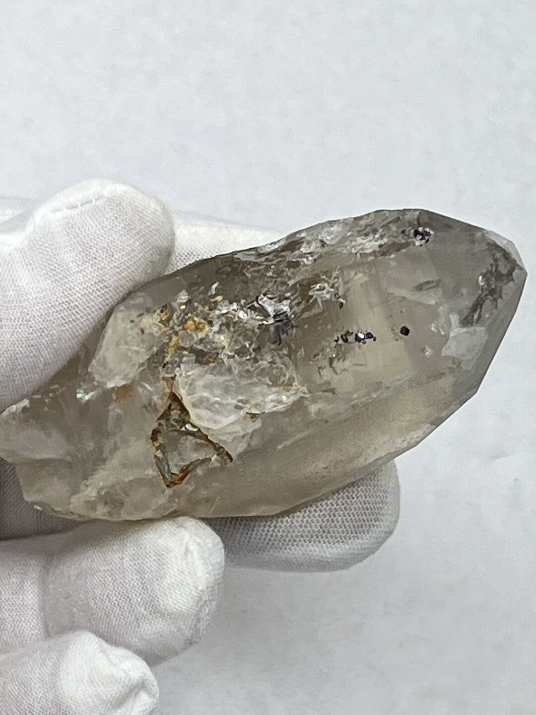 Gemmy Red Rutile & Monazite__rare Quartz Crystal Point From NAEM in ...