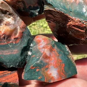 15 Oz___top Grade__rare Idaho Sunset Jasper Rough Specimens- Agate ...