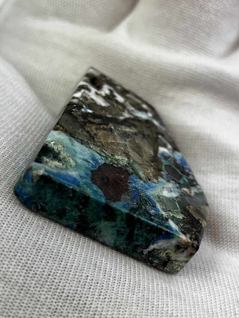 Incredibly Very RARE (95.5 Ct.) Polished Apache Gem Chrysocolla ...