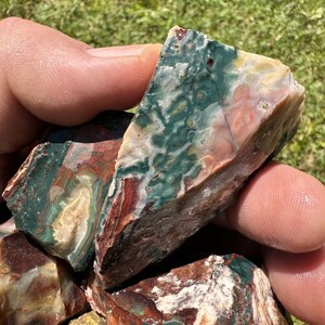 16 Oz___top Grade__rare Idaho Sunset Jasper Rough Specimens Agate Lemhi ...