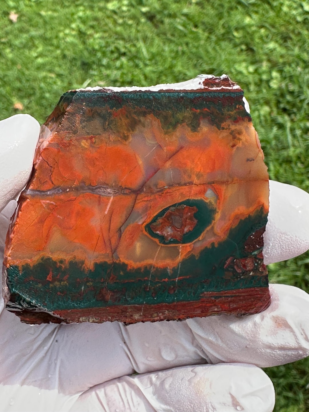 Premium__rare Large Idaho Sunset Jasper Lapidary Slab - Agate - Lemhi ...