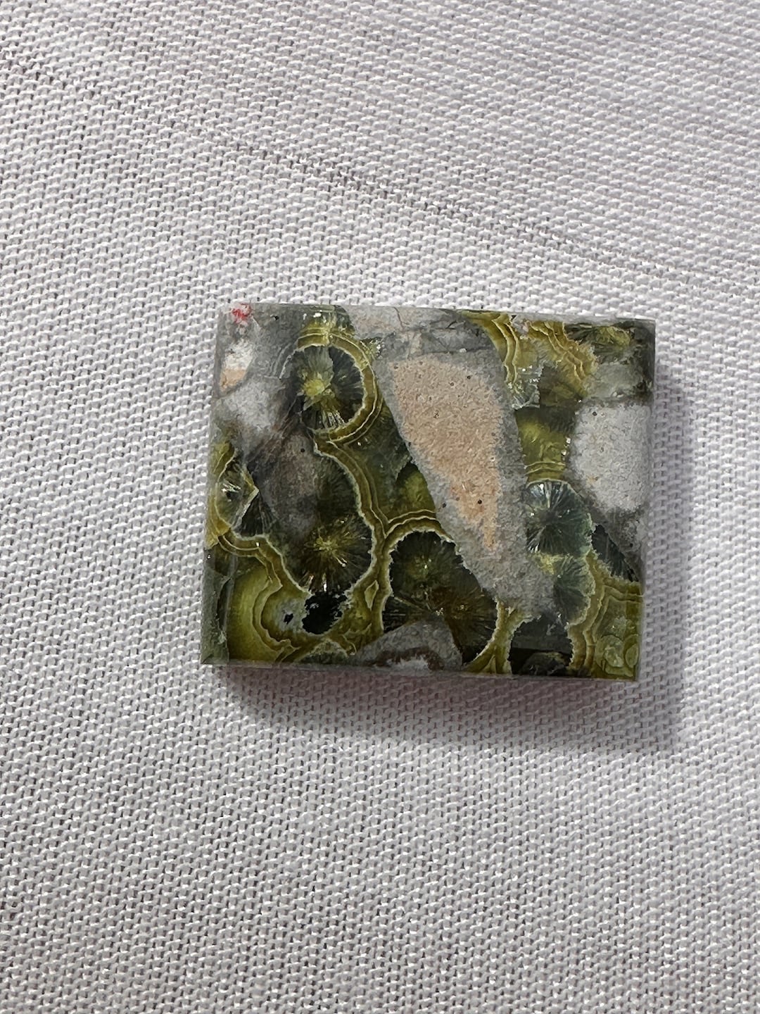 Incredible RARE 27.5 Ct. Polished Green Wavellite Designer Cabochon ...