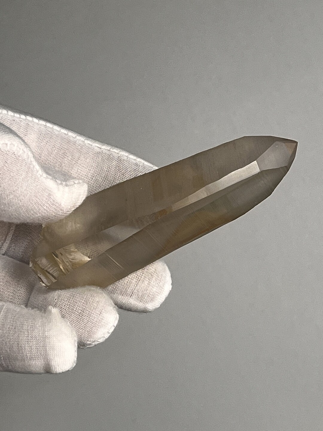 LARGE OPTICAL CLEAR Lemurian Seed Quartz Crystal Point__serra Do Cabral ...