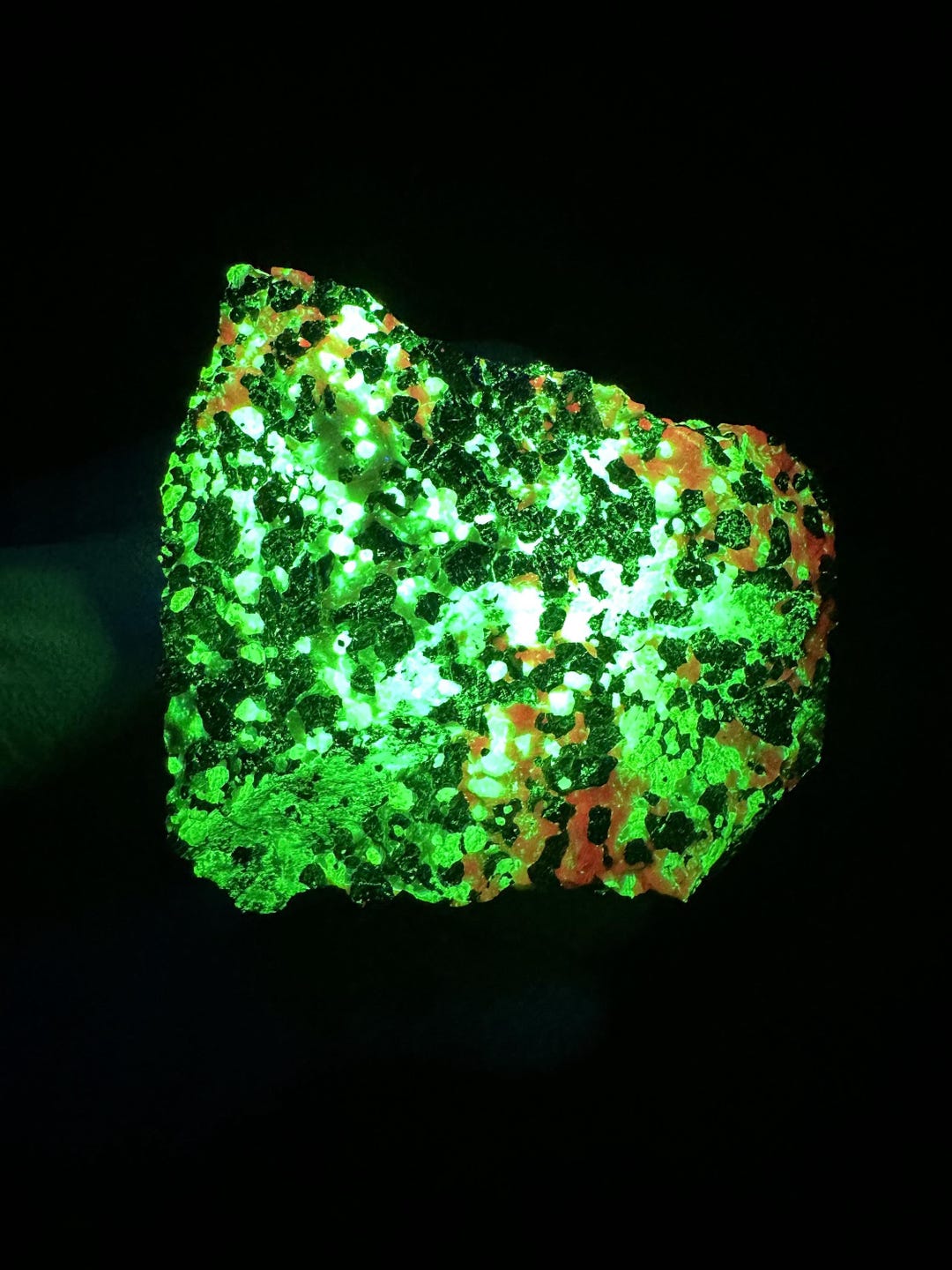 Highly Fluorescent___rare Franklinite, Willemite & Calcite Specimen From Franklin, N.J. - Etsy