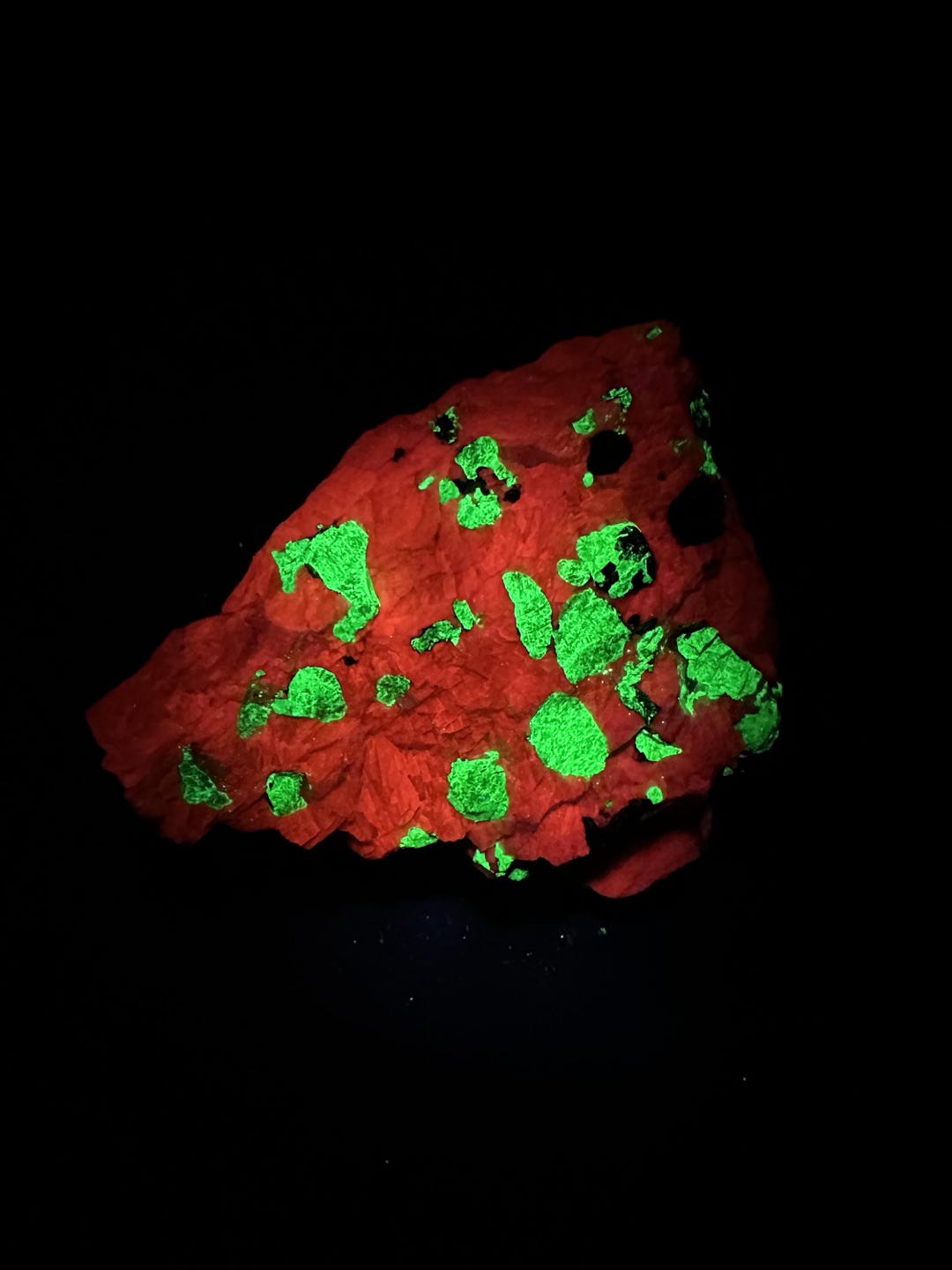 Highly Fluorescent___rare Franklinite, Willemite & Calcite Specimen From Franklin, N.J. - Etsy