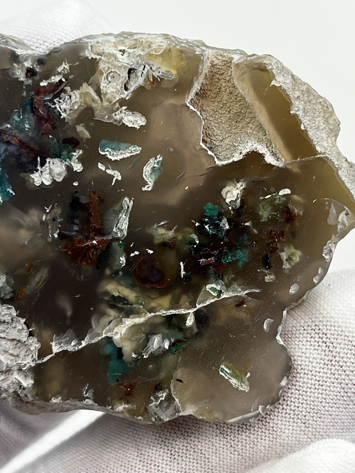 Incredible Rare Large Native Copper & Gem Chrysocolla in Agate - Etsy