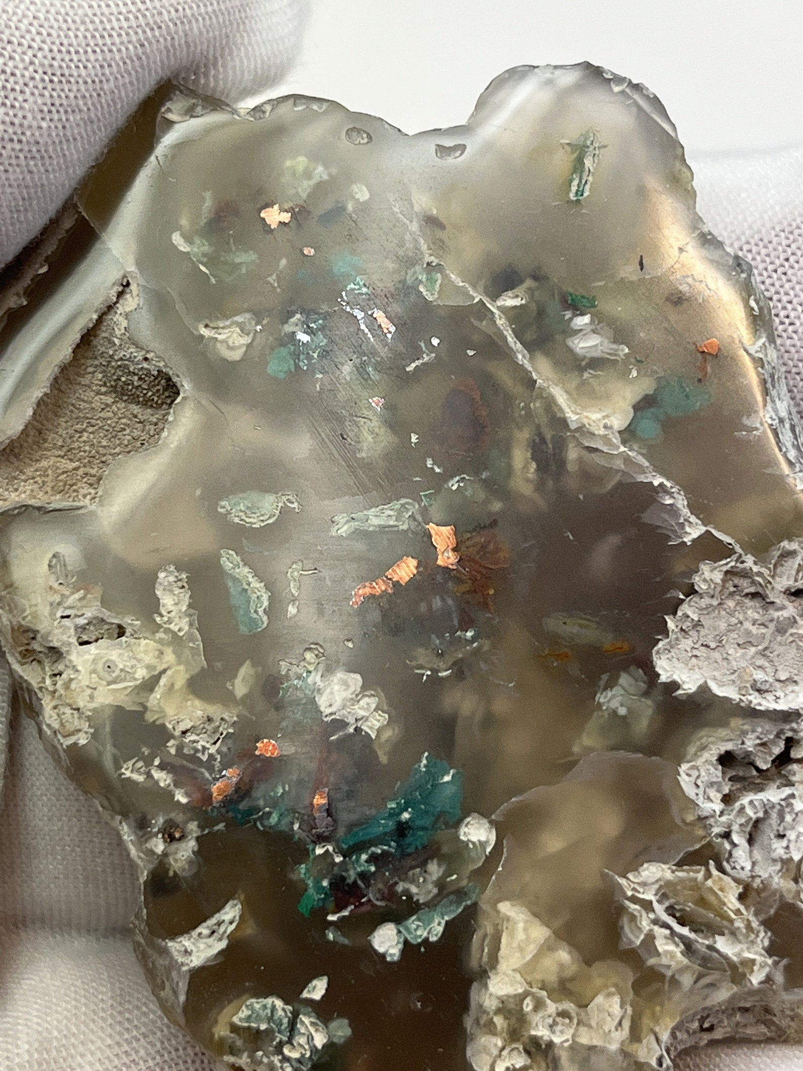 Incredible Rare Large Native Copper & Gem Chrysocolla in Agate - Etsy