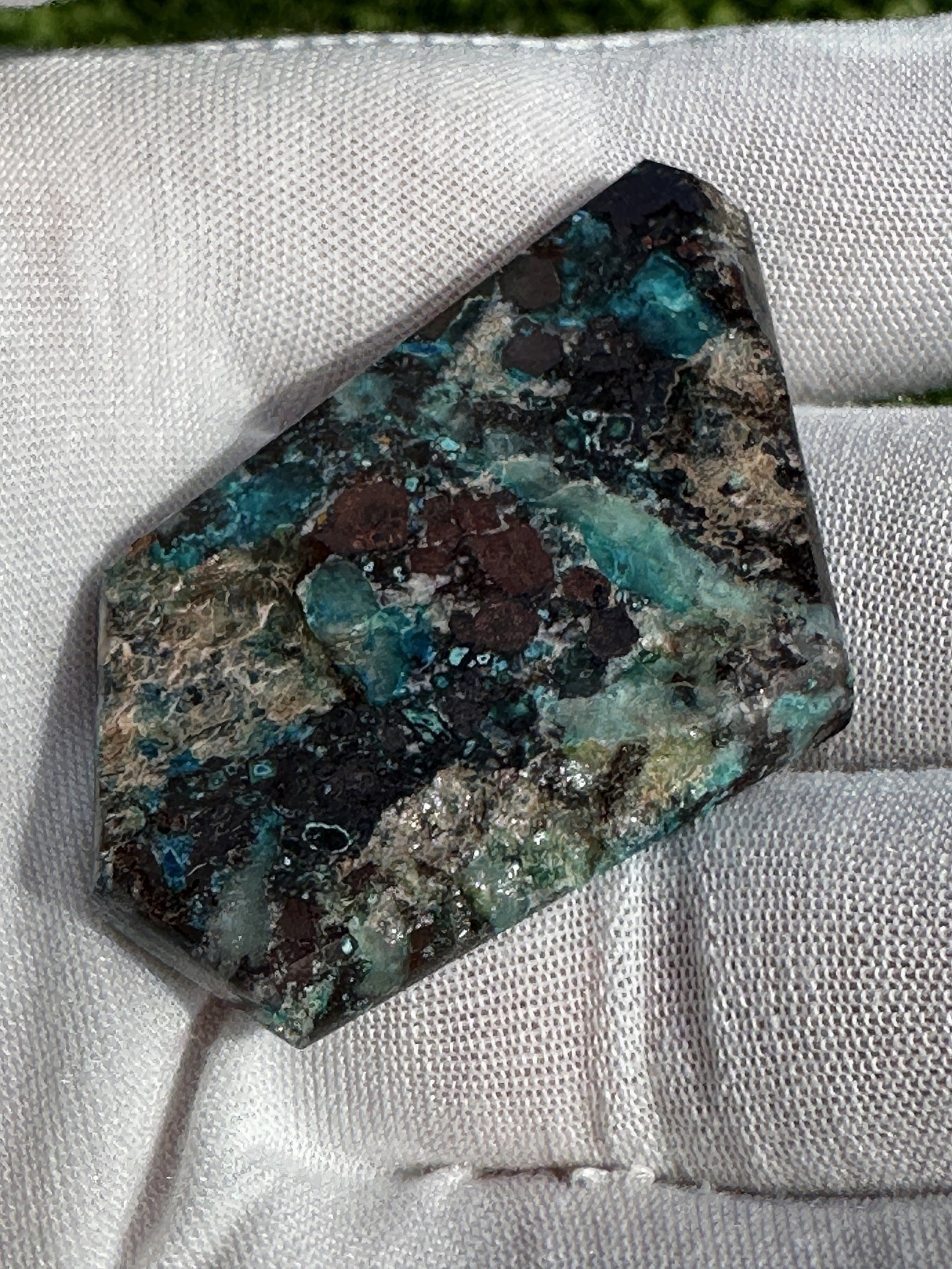 Incredibly Very RARE ( 126 Ct.) Polished Apache Gem Chrysocolla ...