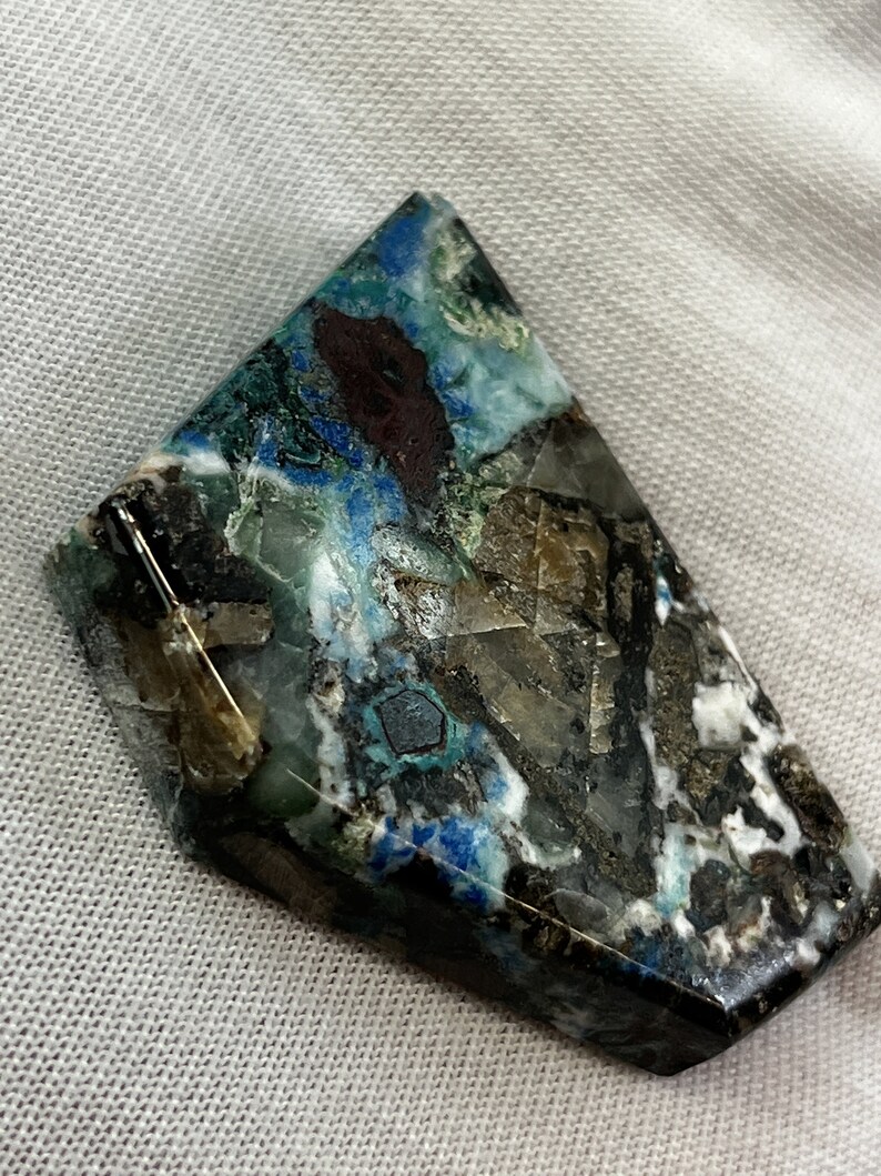 Incredibly Very RARE (95.5 Ct.) Polished Apache Gem Chrysocolla ...