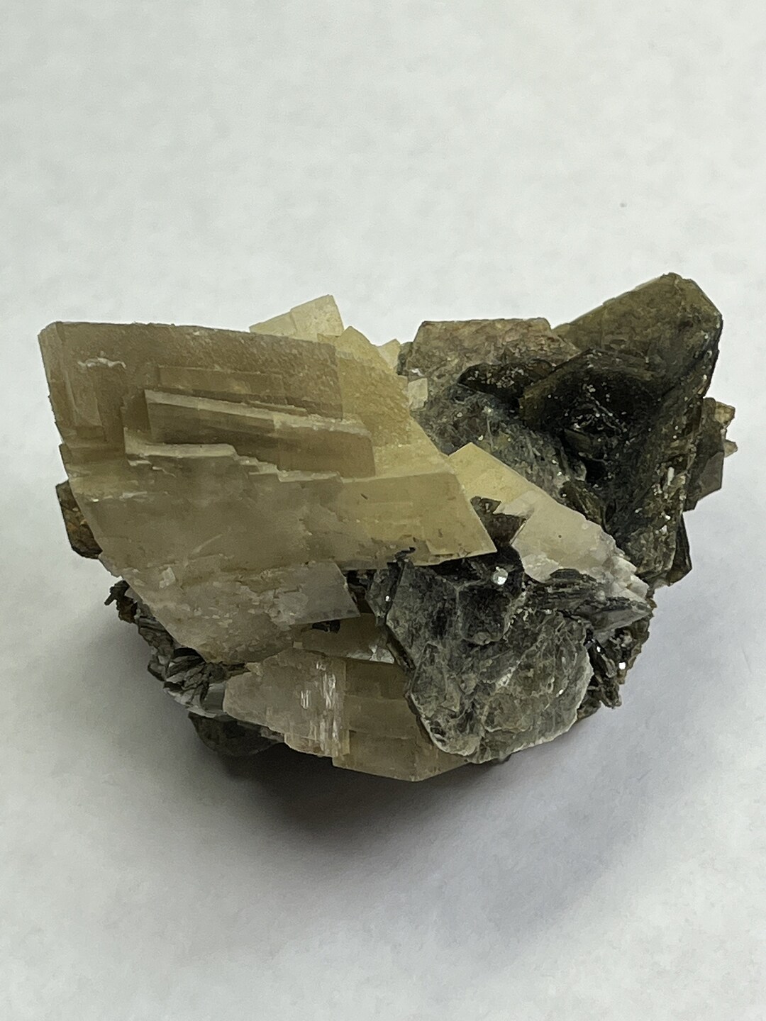 Fluorescent__rare Red Rutile, Calcite, Dolomite & Mica Specimen__from ...