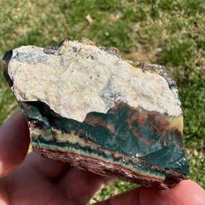 Top Grade__rare Idaho Sunset Jasper Rough Specimen Agate Lemhi County ...